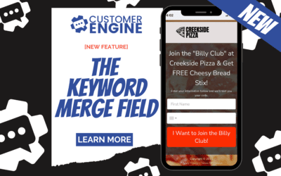 [New Feature] The Keyword Merge Field | Customer Engine